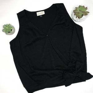 Universal Thread | Tops | Universal Thread Black Tank With Front Bow ...